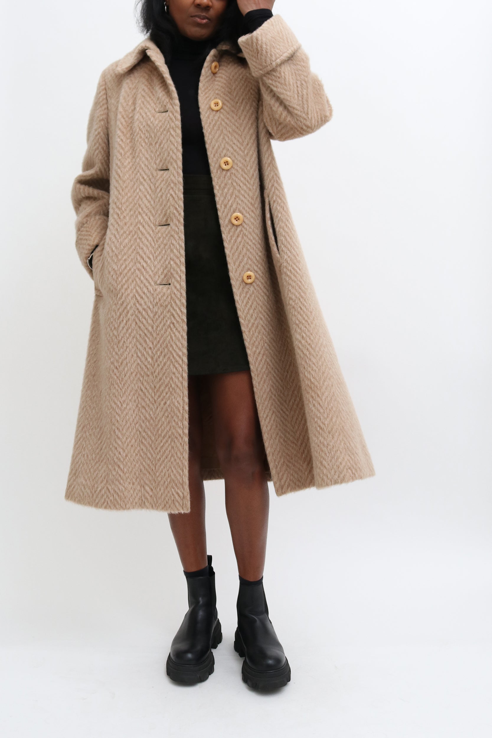 Herringbone Coat | Coats & Jackets | The Coedit | Comhla